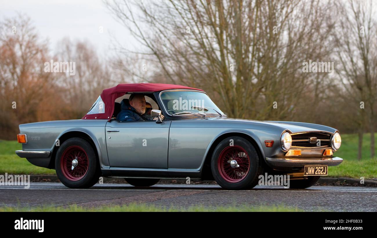 1971 Triumph TR6 classic car Stock Photo - Alamy
