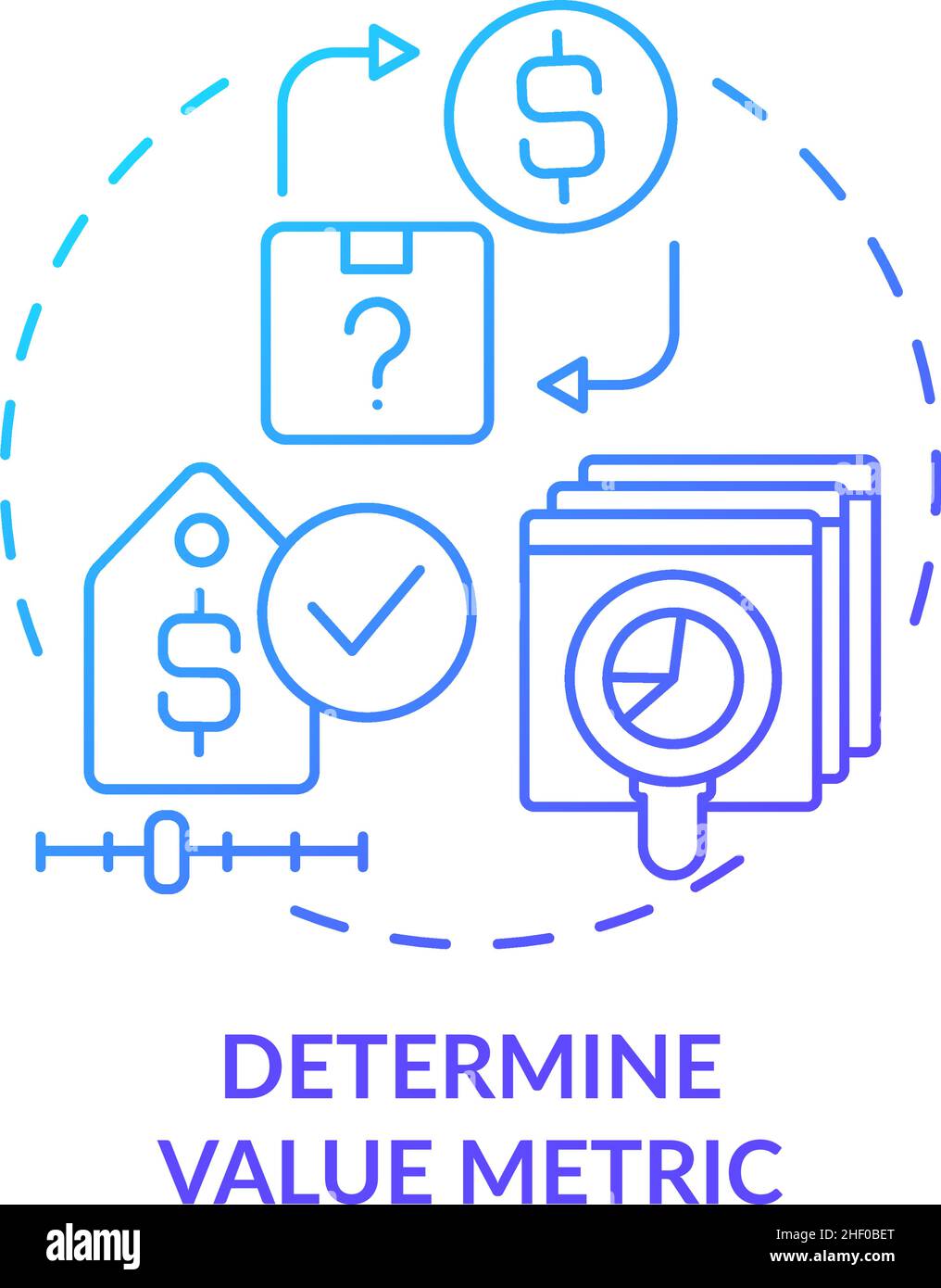 Determine value metric blue gradient concept icon Stock Vector Image ... Determine value metric blue gradient concept icon Stock Vector Image ...