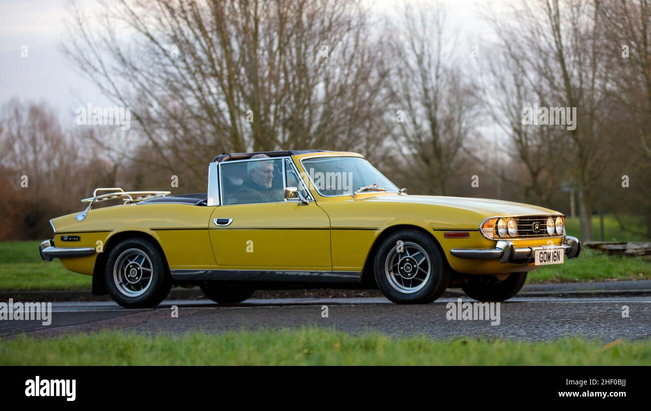 Yellow triumph stag hi-res stock photography and images - Alamy