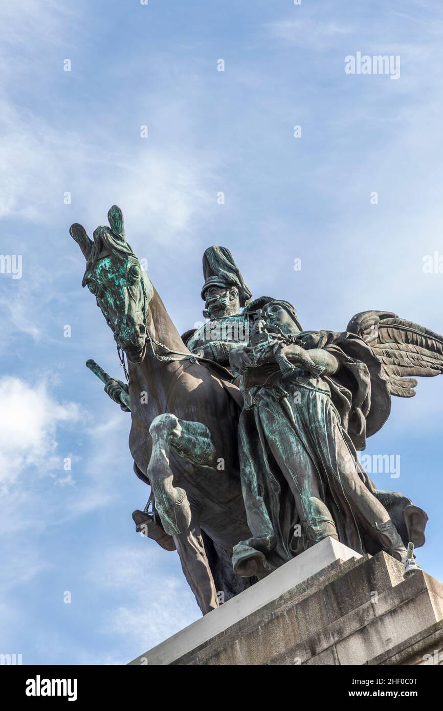 Equestrian statue of emperor william hi-res stock photography and ...