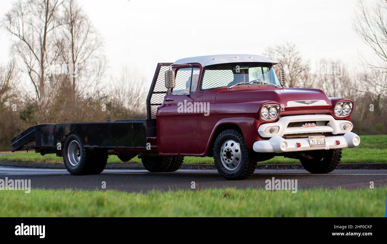 1958 GMC truck Stock Photo - Alamy