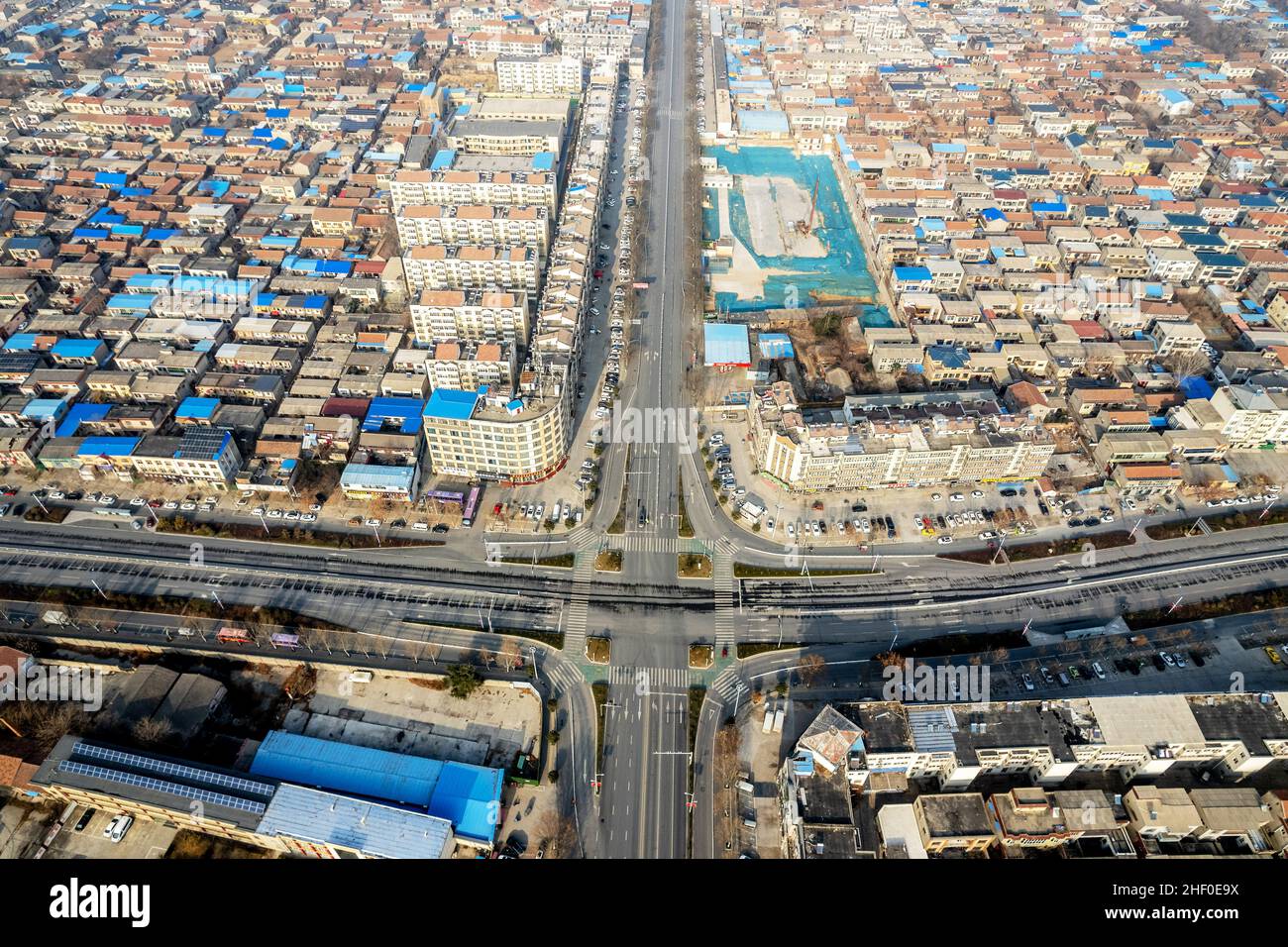 ANYANG, CHINA - JANUARY 13, 2022 - Aerial photo taken on January 13 ...