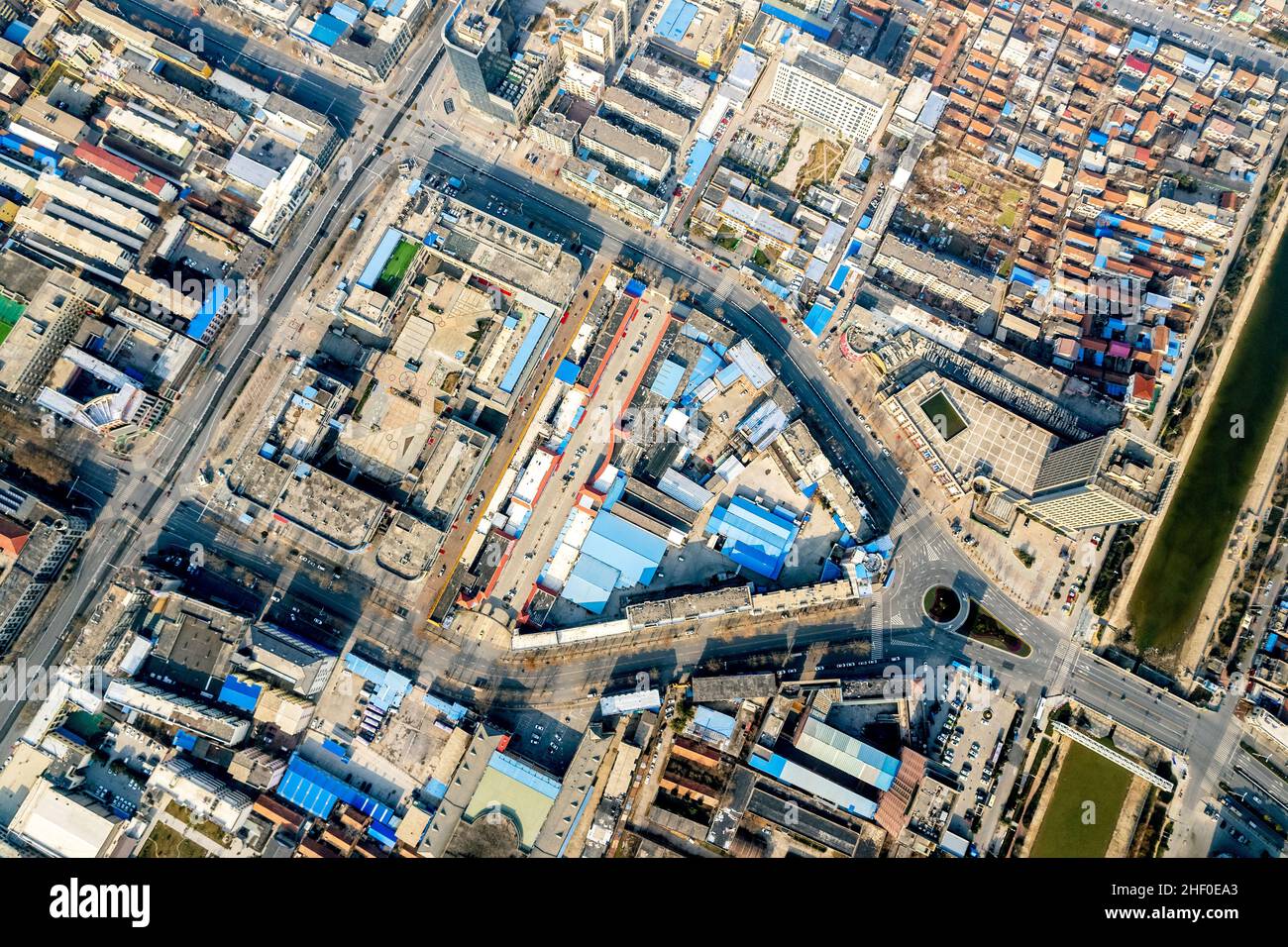 ANYANG, CHINA - JANUARY 13, 2022 - Aerial photo taken on January 13 ...