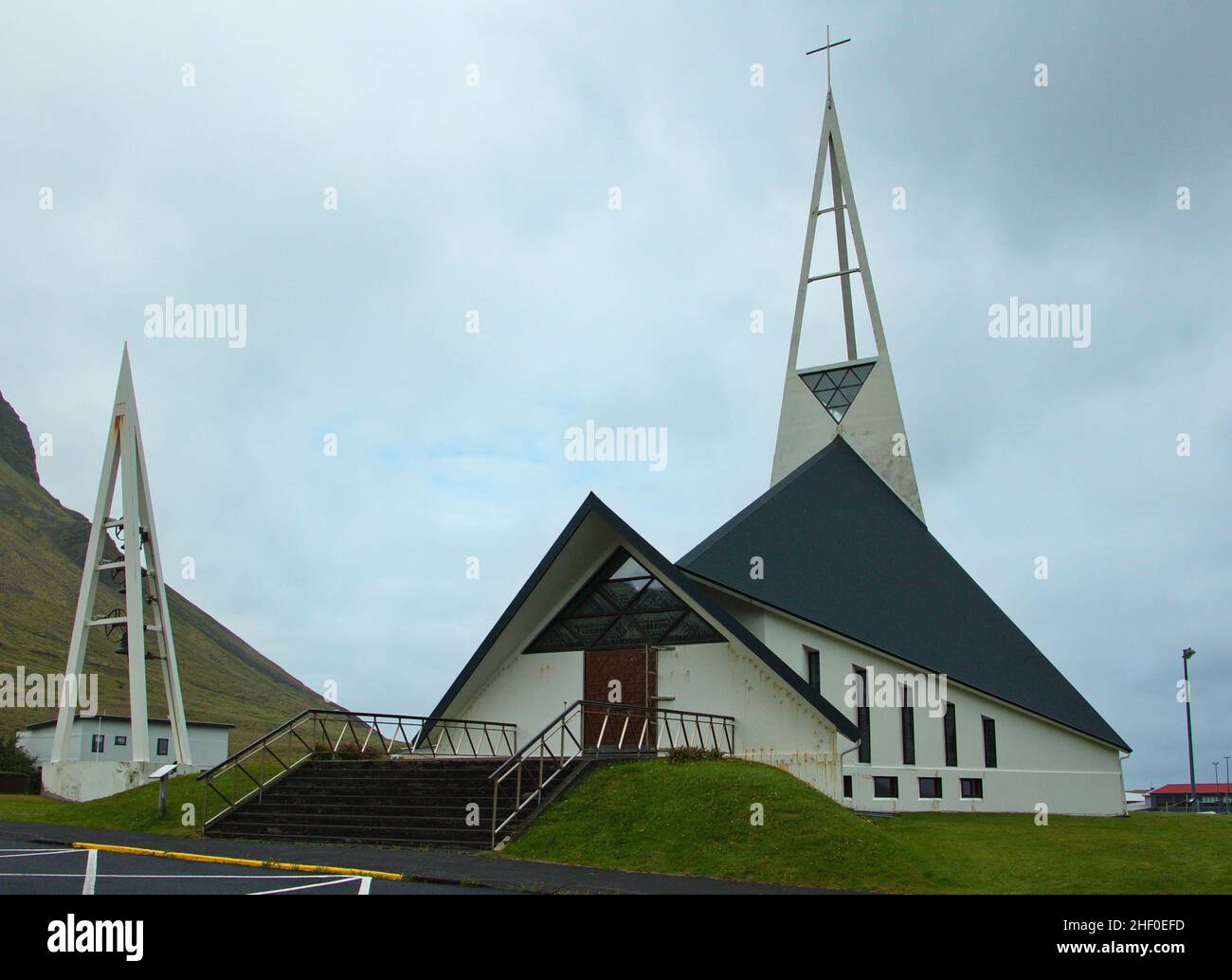 Church Olafsvikurkirkja in Olafsvik,Snaefellsnes Peninsula,Iceland ...