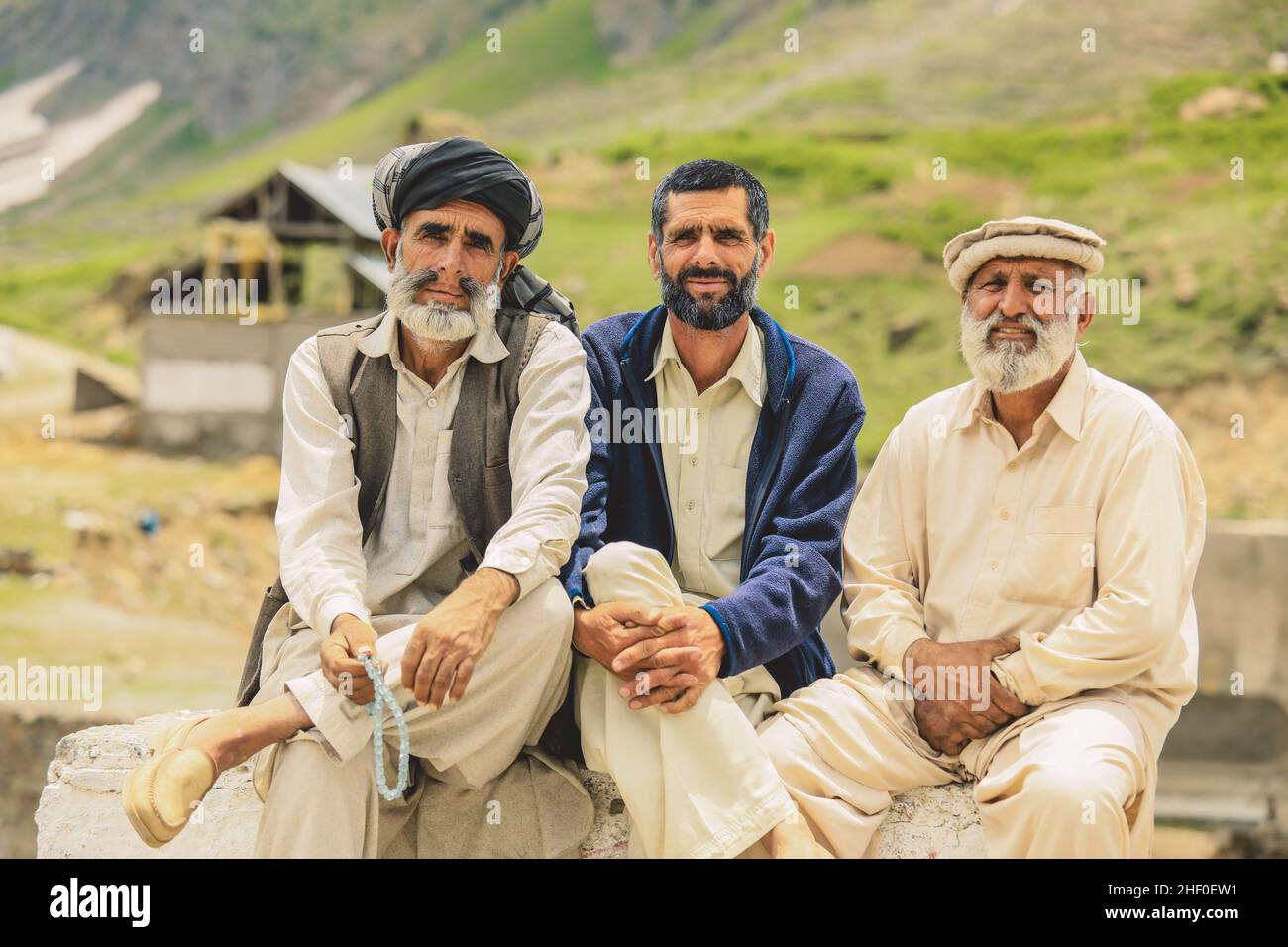 Gilgit, Pakistan - June 08, 2020: Group of an Pakistani Men in ...