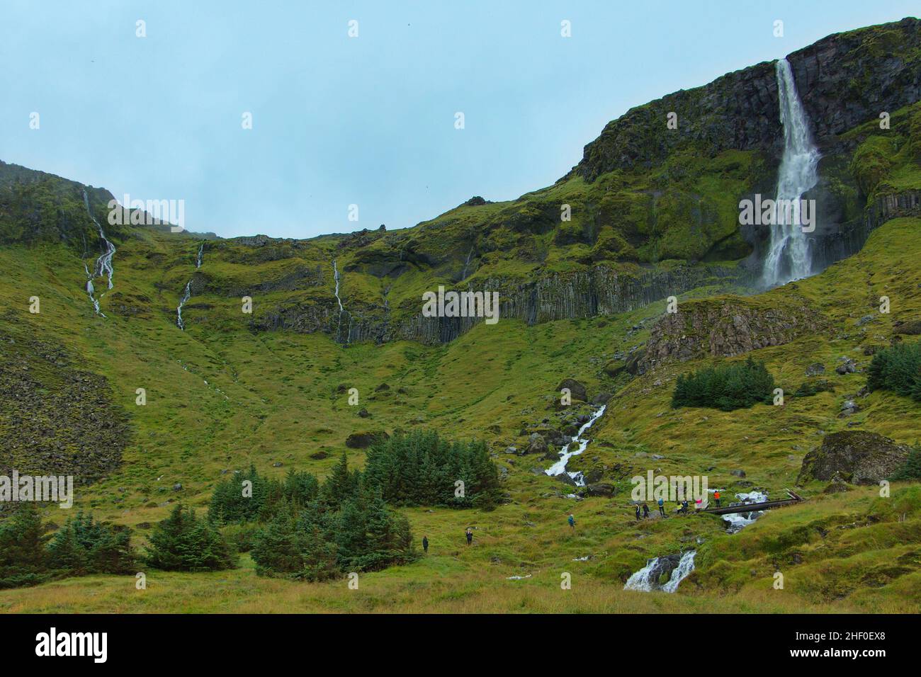 Waterfall Bjarnarfoss on Snaefellsnes Peninsula,Iceland,Europe Stock ...