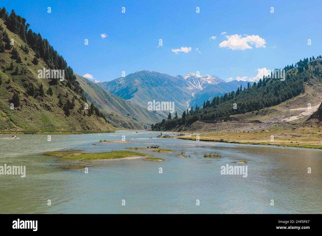 Wonderful Landscape of the Mountain River in the Gilgit Baltistan Hills ...
