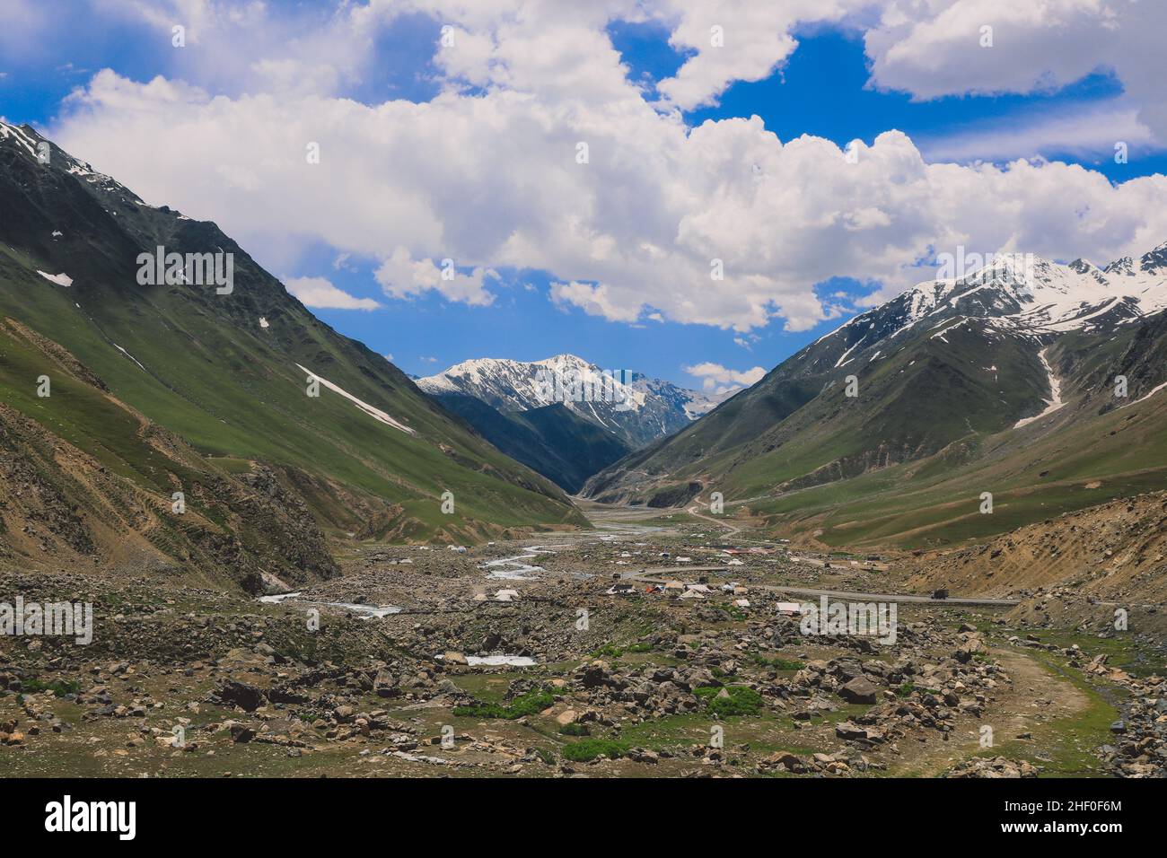 Wonderful Landscape of the Mountain River in the Gilgit Baltistan Hills ...