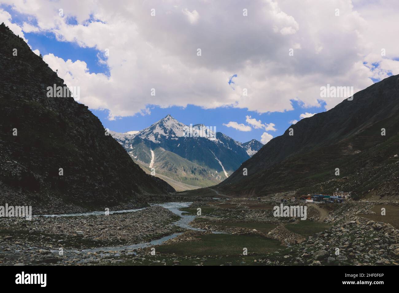 Wonderful Landscape of the Mountain River in the Gilgit Baltistan Hills ...