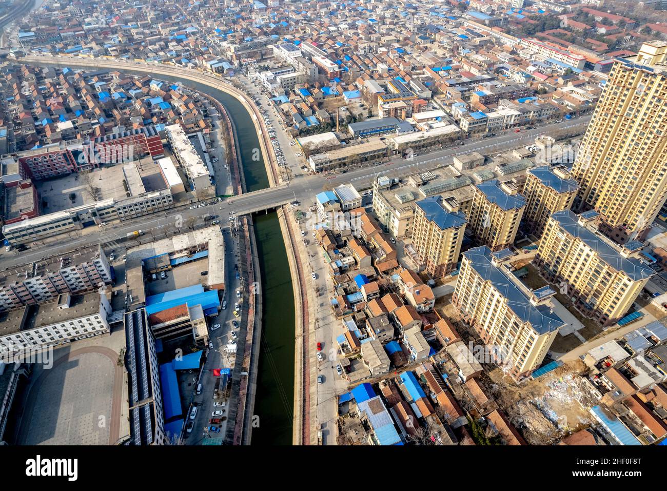 ANYANG, CHINA - JANUARY 13, 2022 - Aerial photo taken on January 13 ...