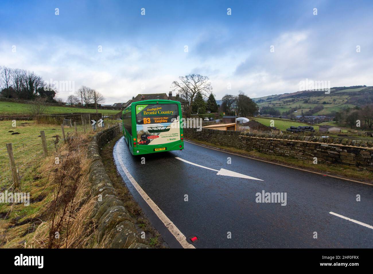 Rural bus services near Haworth, Oxenhope, Oldfield and Oakworth in ...