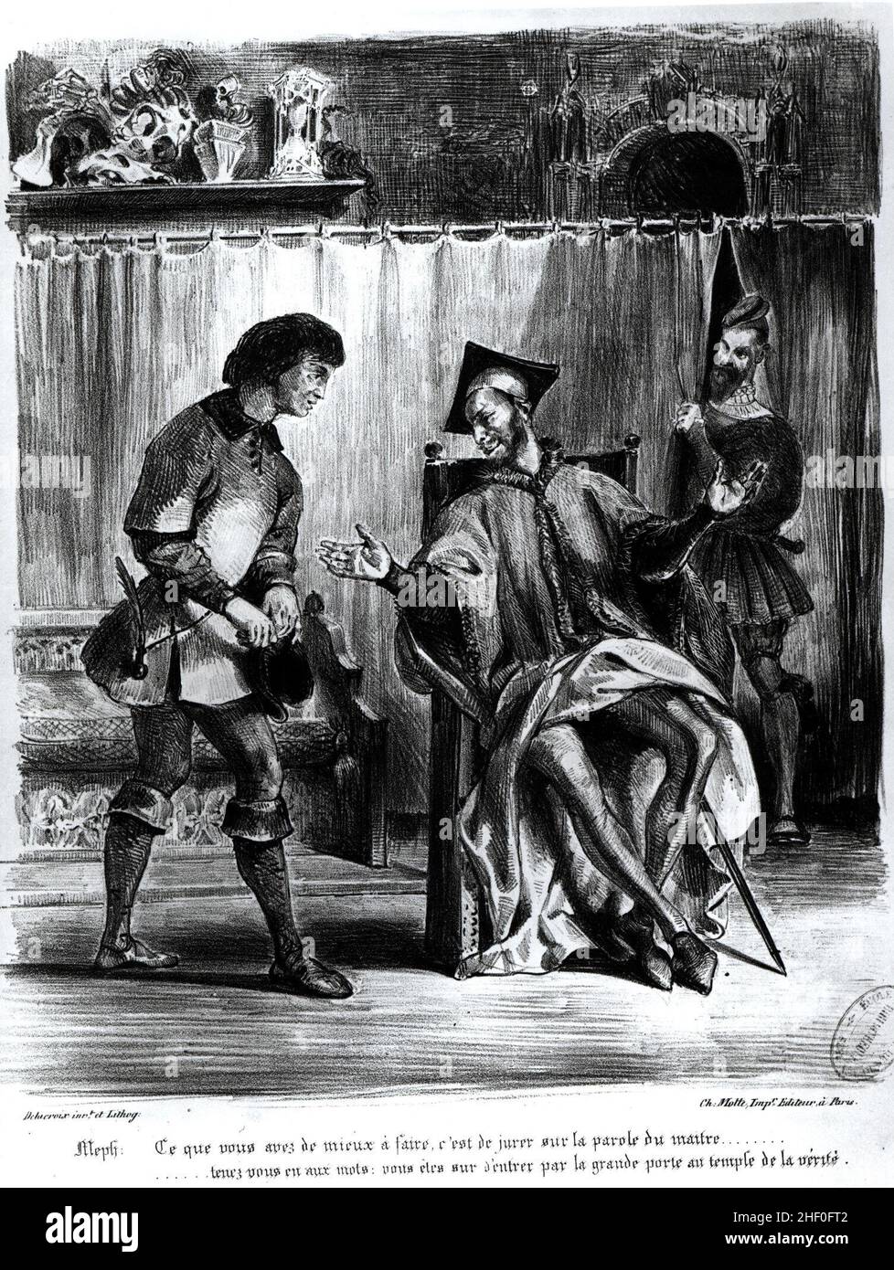 Faust and mephistopheles painting hi-res stock photography and images ...