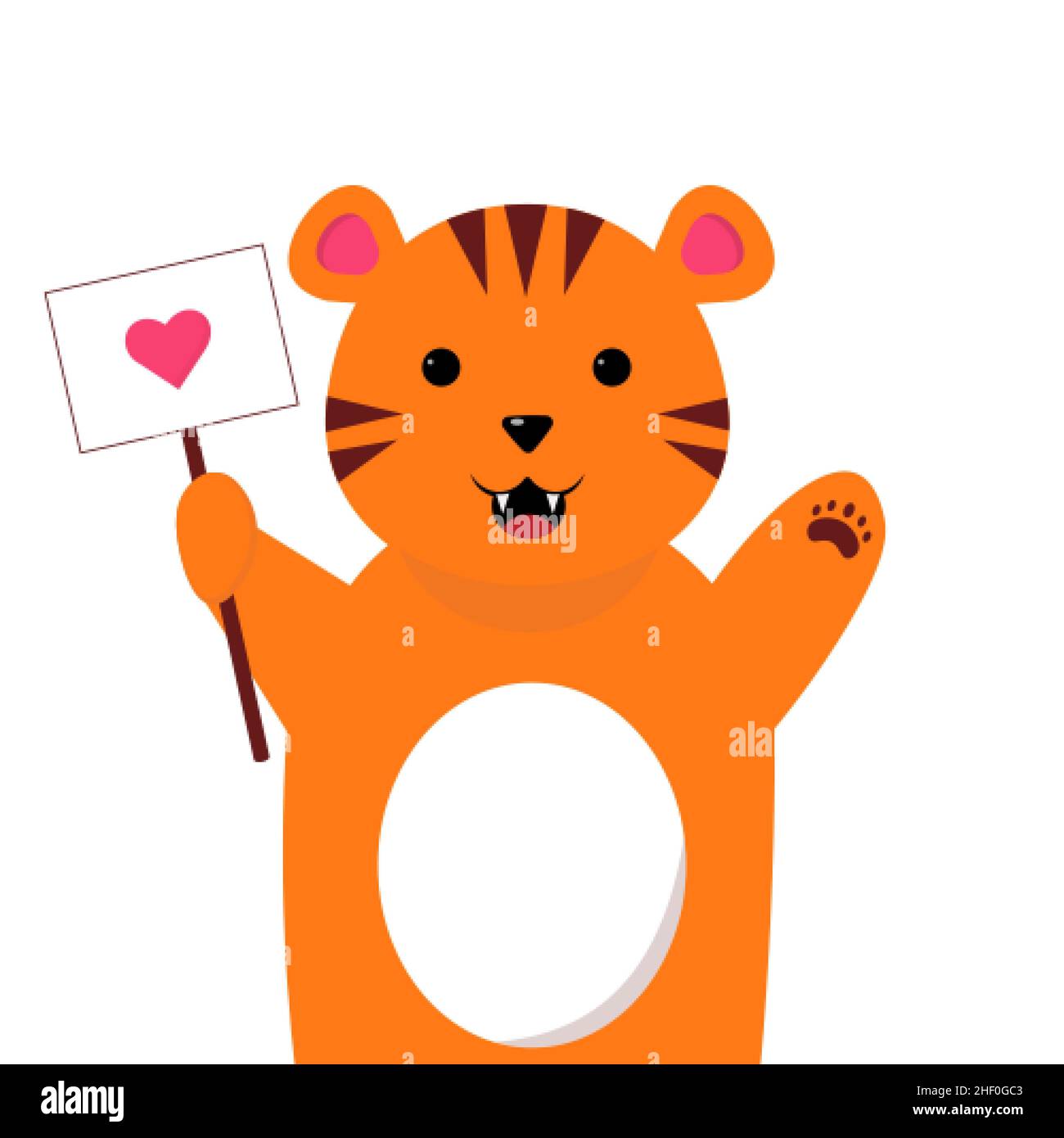 Cute cat tiger animals Stock Vector Images - Alamy