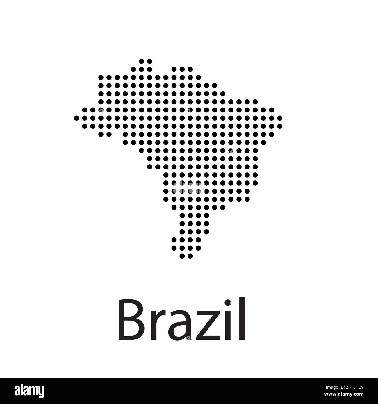 Map of Brazil vector illustration eps10 Stock Vector Image & Art - Alamy