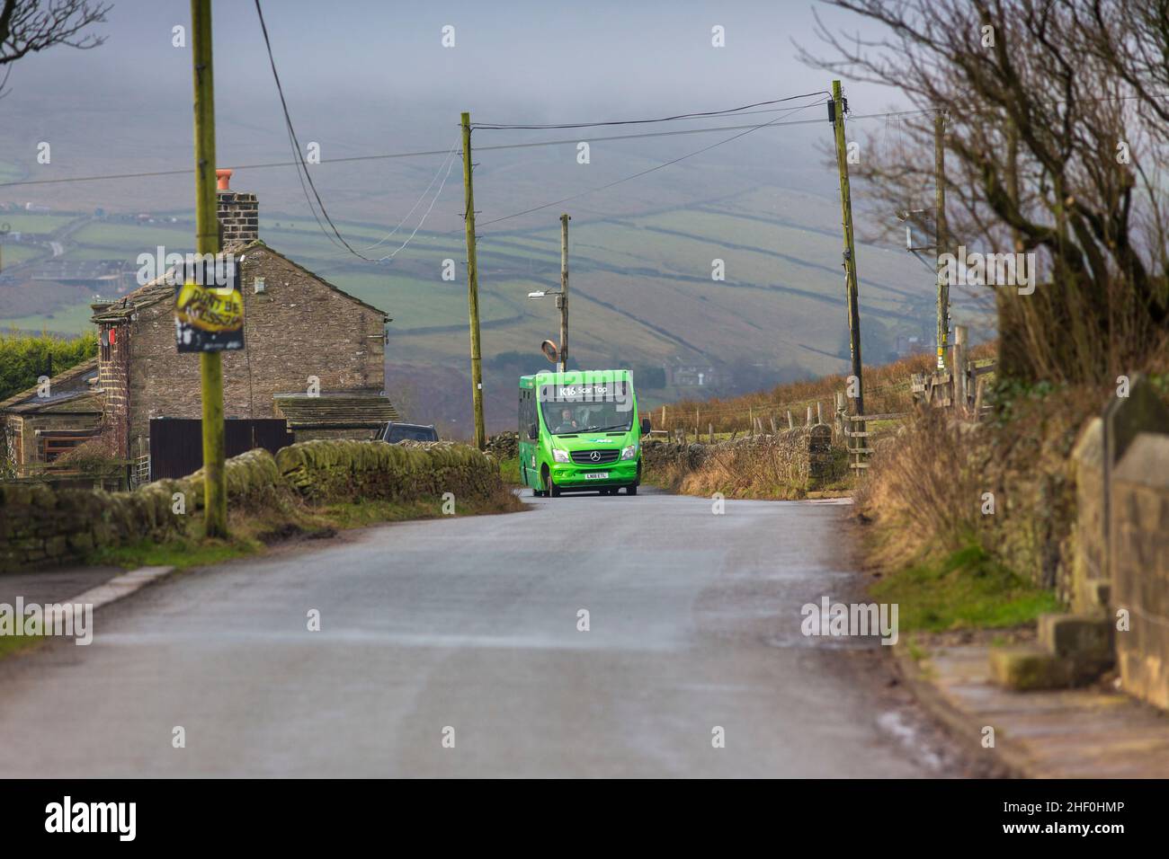Rural bus services near Haworth, Oxenhope, Oldfield and Oakworth in ...