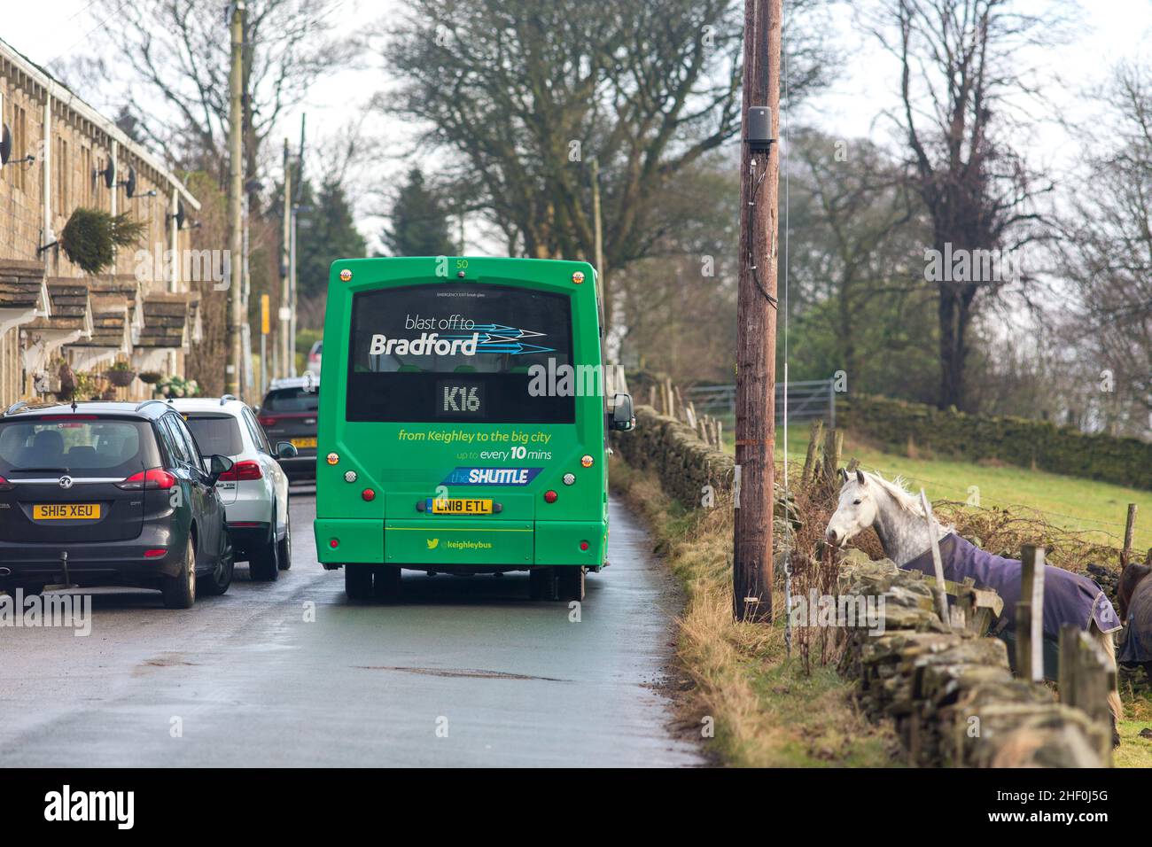 Rural bus services near Haworth, Oxenhope, Oldfield and Oakworth in ...