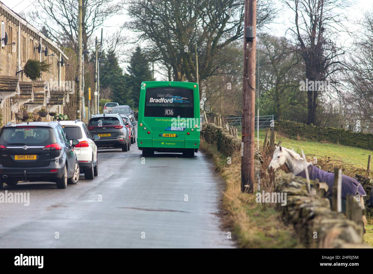 Rural bus services near Haworth, Oxenhope, Oldfield and Oakworth in ...