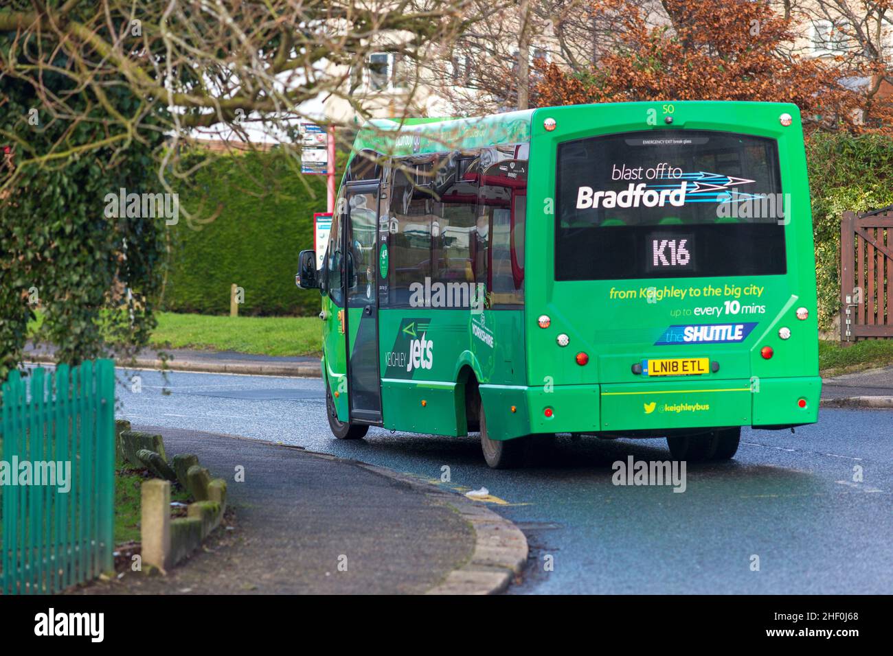 Rural bus services near Haworth, Oxenhope, Oldfield and Oakworth in ...