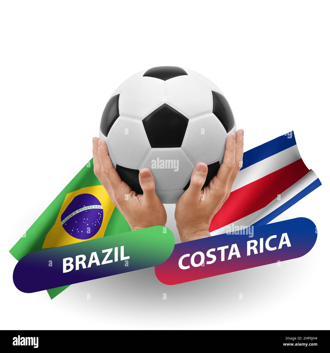 Brazil vs costa rica Cut Out Stock Images & Pictures - Alamy