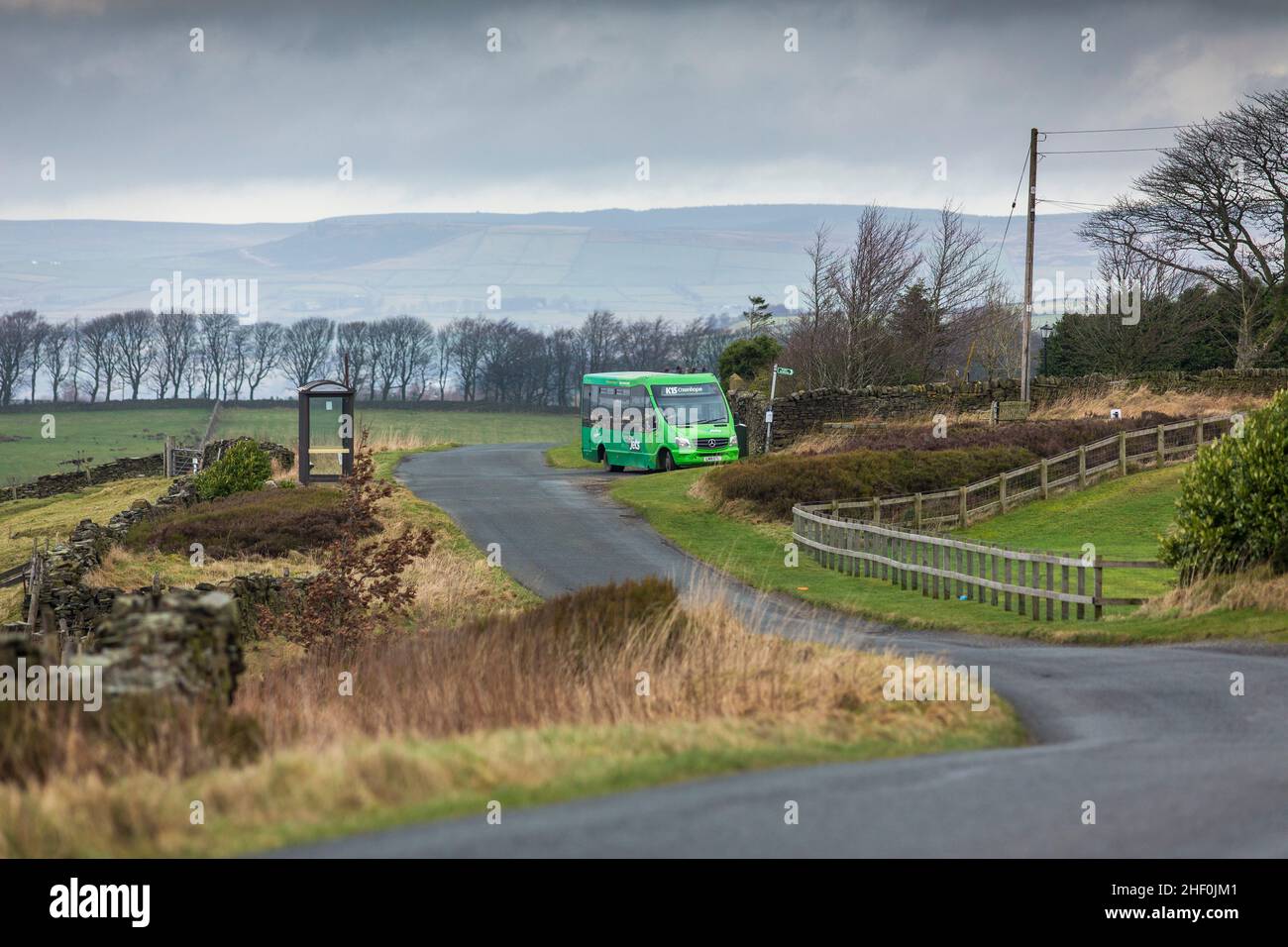 Rural bus services near Haworth, Oxenhope, Oldfield and Oakworth in ...