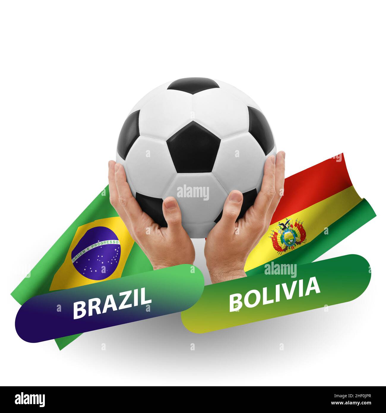 Soccer football competition match, national teams brazil vs bolivia ...