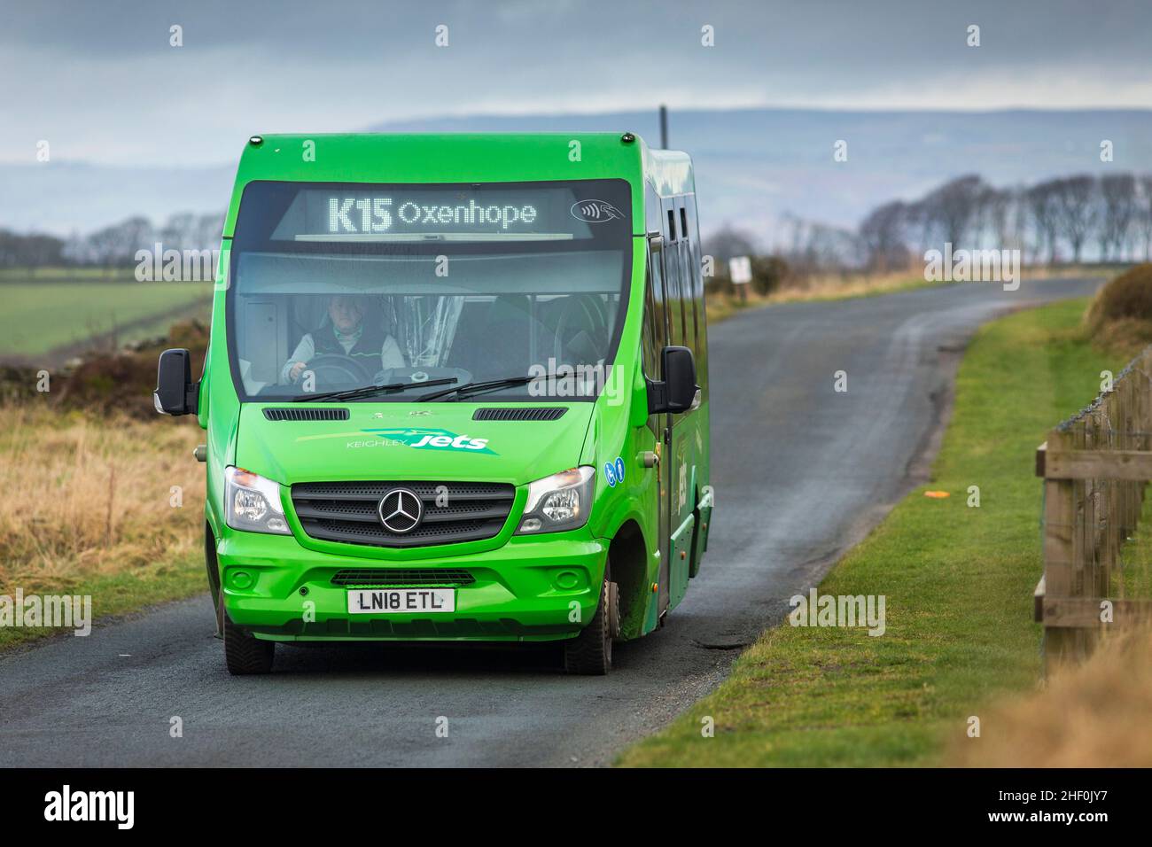 Rural bus services near Haworth, Oxenhope, Oldfield and Oakworth in ...