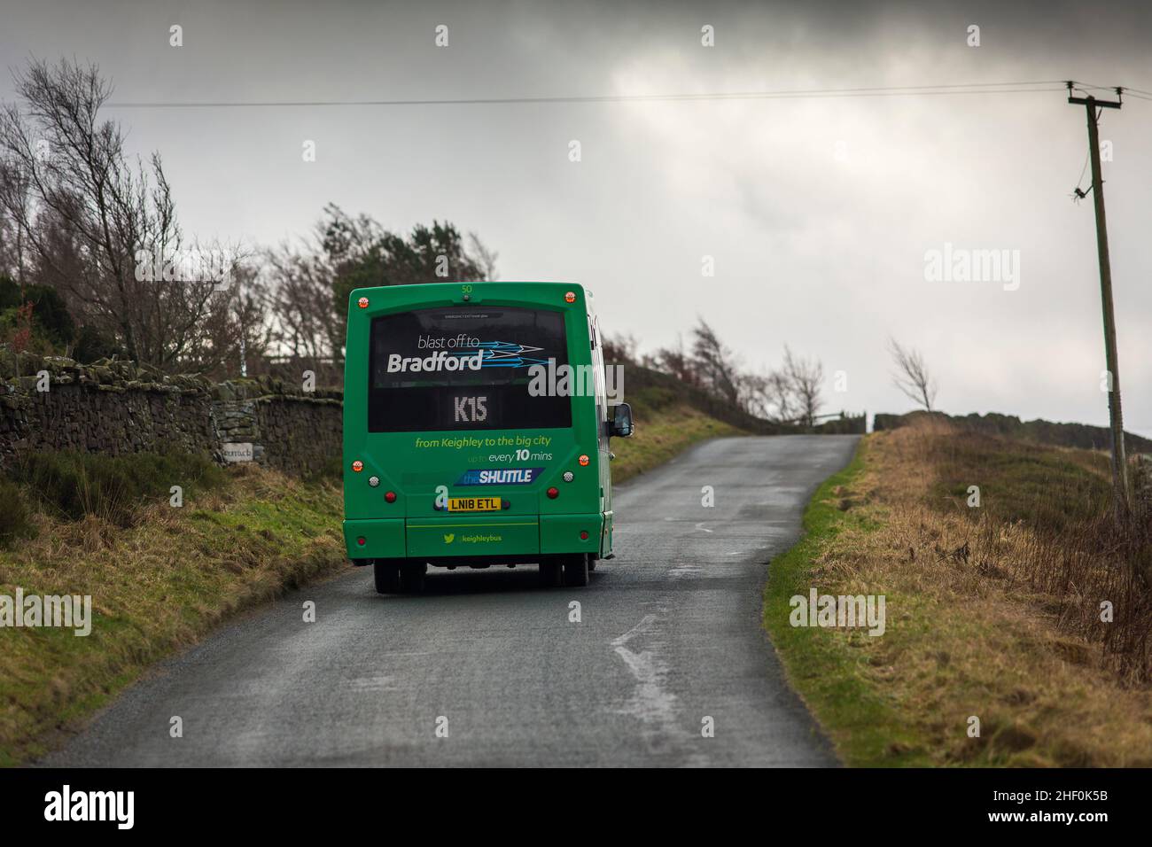 Rural bus services near Haworth, Oxenhope, Oldfield and Oakworth in ...