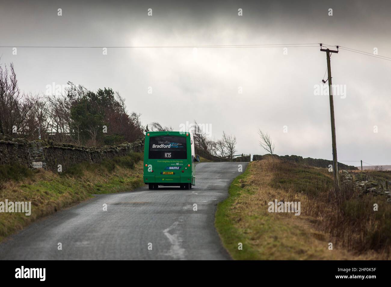 Rural bus services near Haworth, Oxenhope, Oldfield and Oakworth in ...