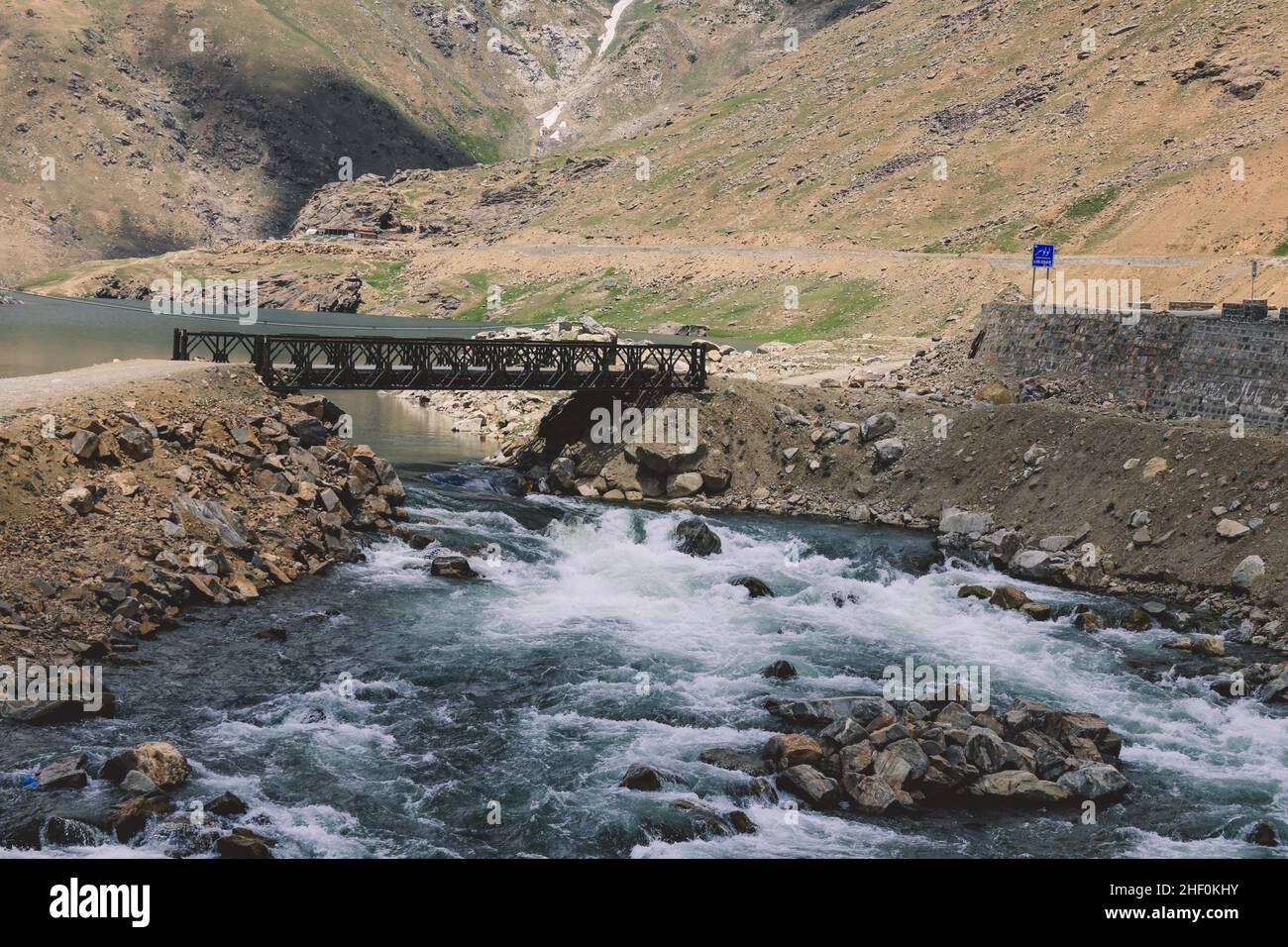 Mountain Rocks in the River Water Flow in Gilgit Baltistan Highlands ...