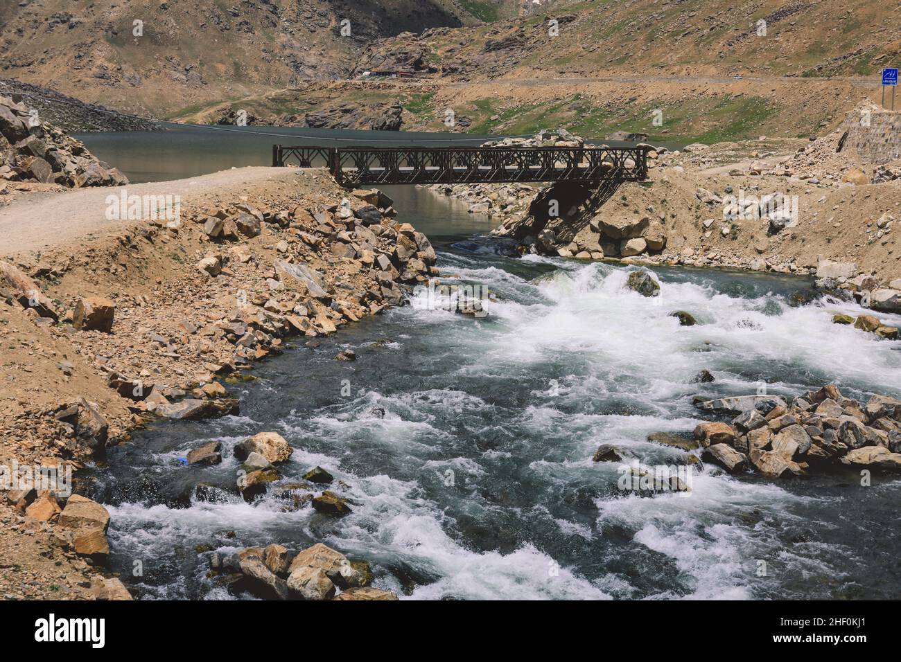 Mountain Rocks in the River Water Flow in Gilgit Baltistan Highlands ...