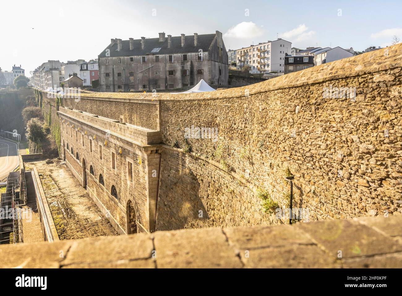 City overview in Brest, 01/13/2022. Copyright: Florian Gaertner ...
