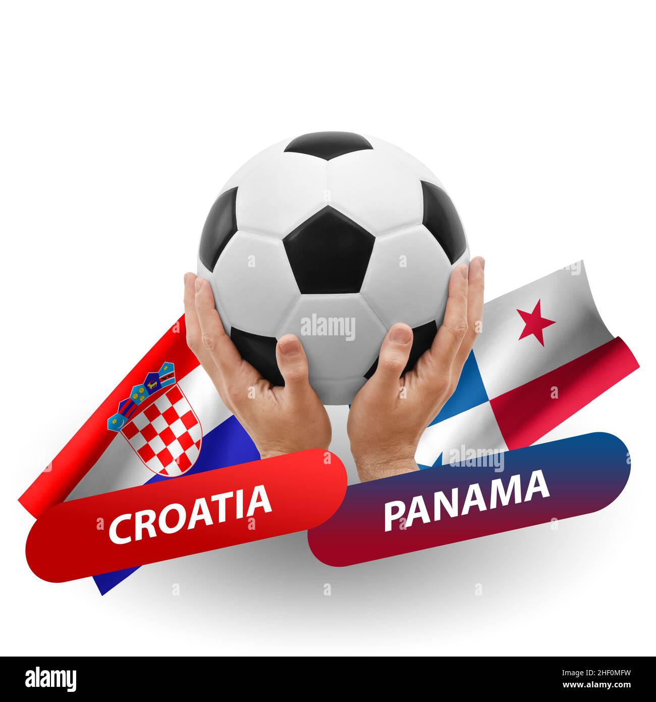 Croatia versus panama international football hi-res stock photography ...