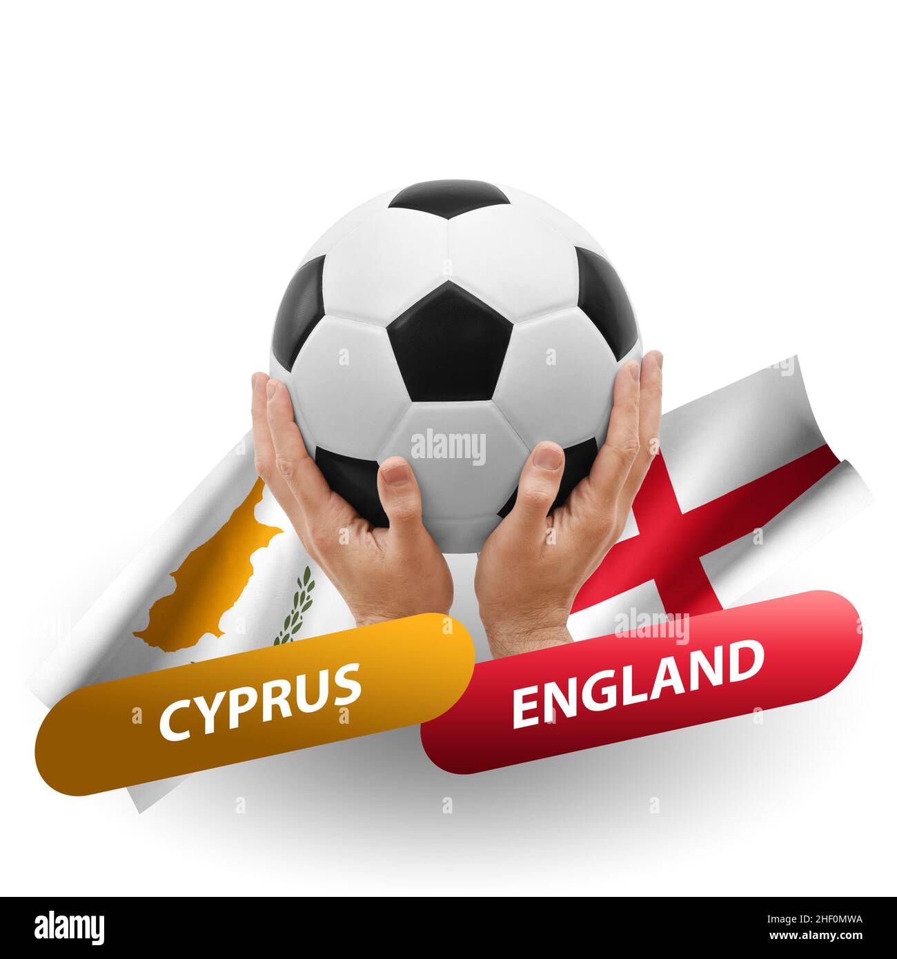 Soccer football competition match, national teams cyprus vs england ...
