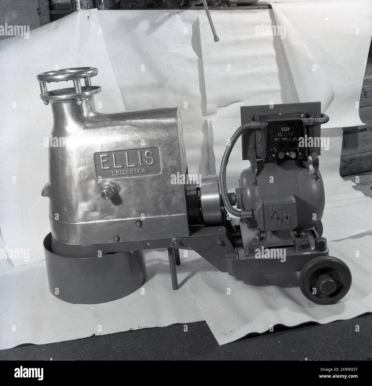 1950s, historical, Ellis machine, made in Leicester, England, used for ...