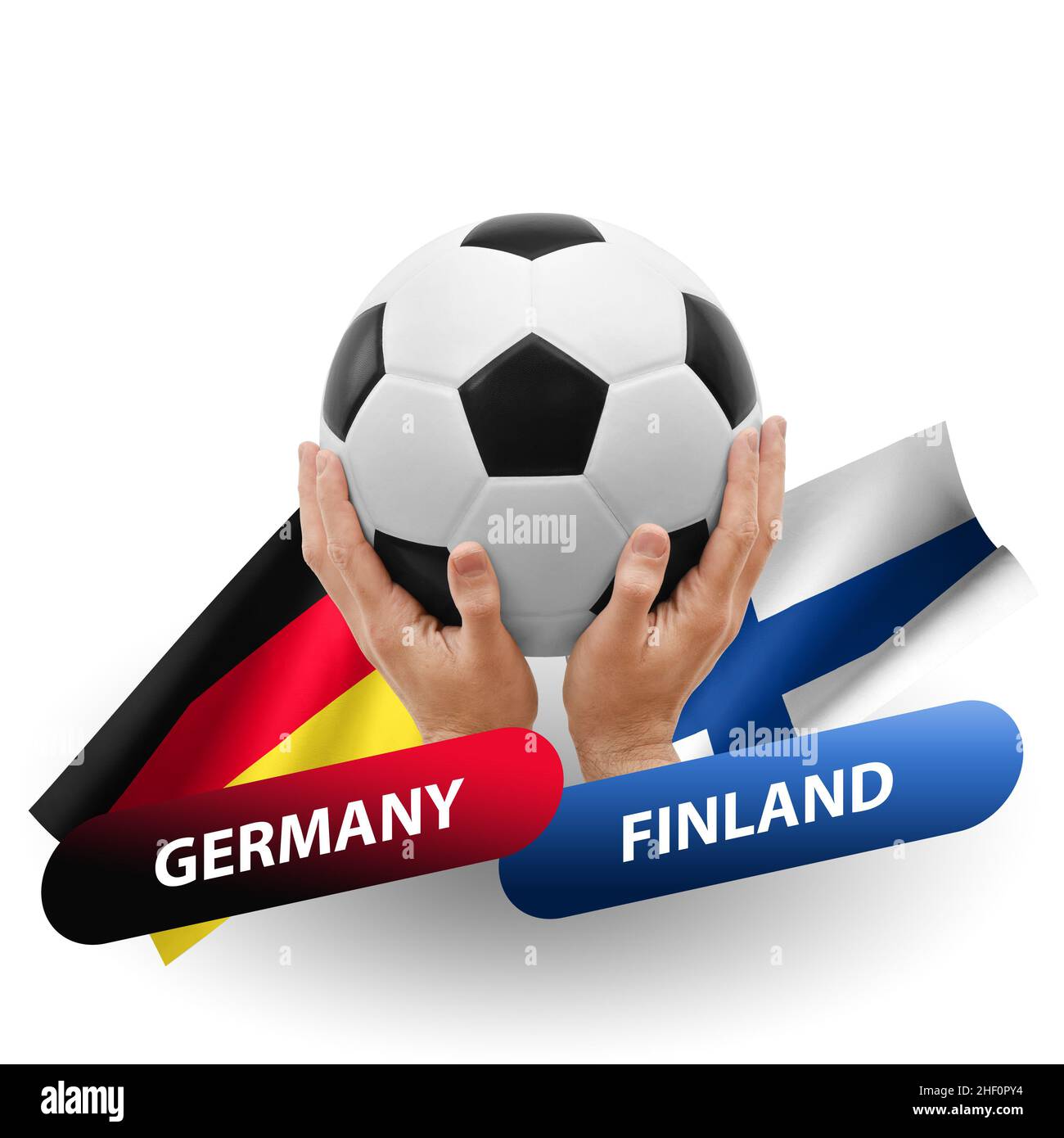 Soccer football competition match, national teams germany vs finland ...