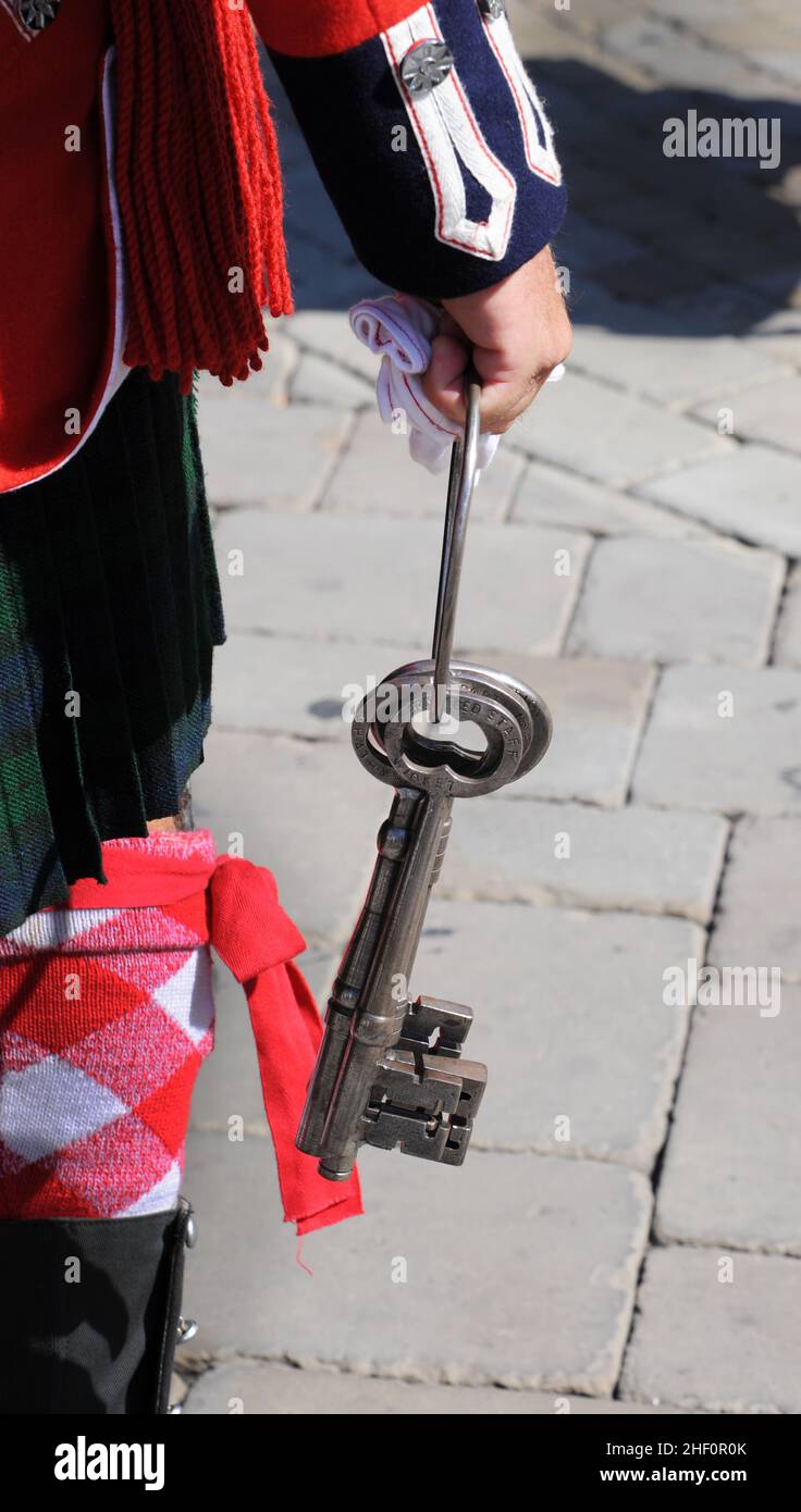The Keys for the Ceremony of the Keys, Casemates Square, Gibraltar ...