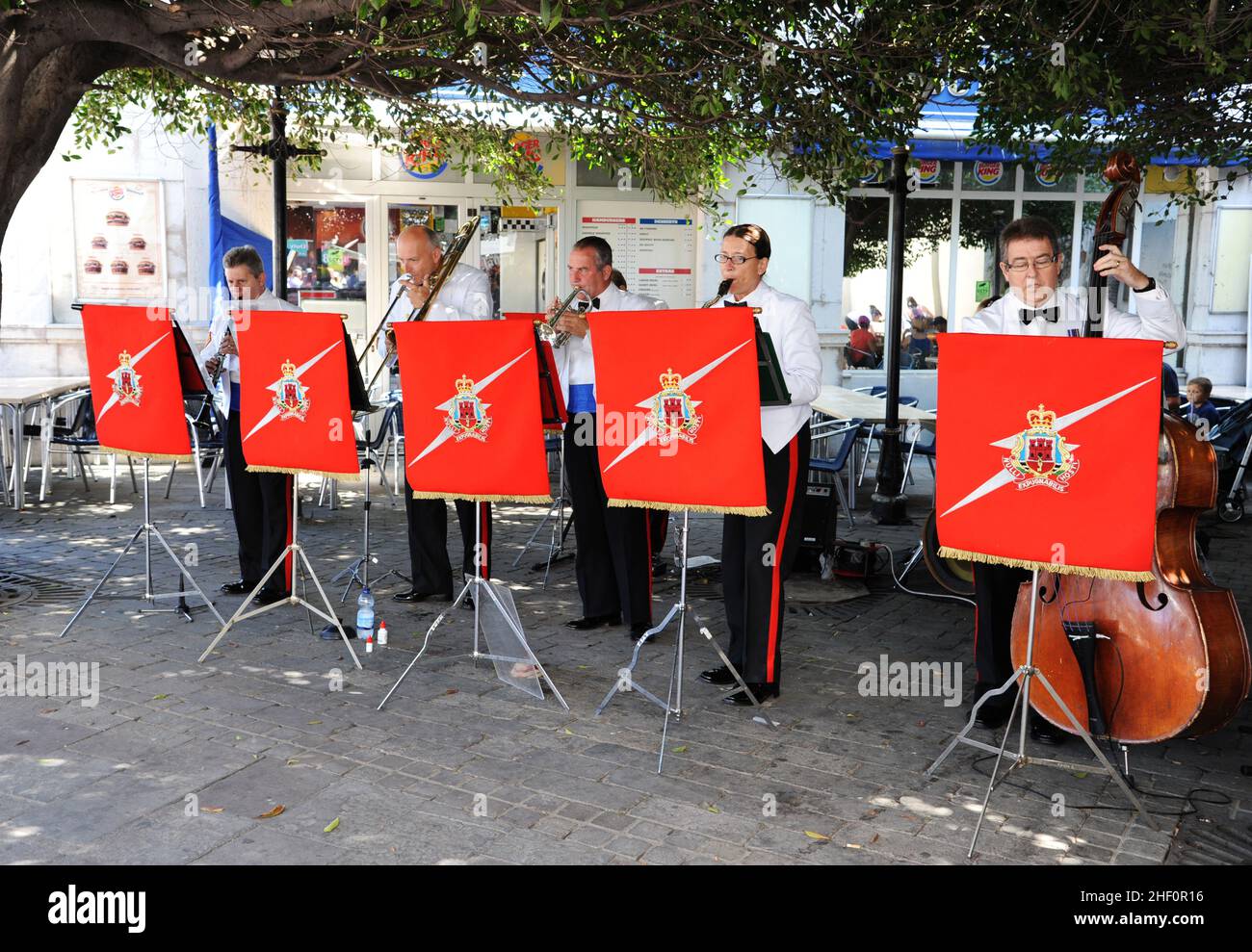 Ceremony of the Keys, Casemates Square, Gibraltar Stock Photo - Alamy