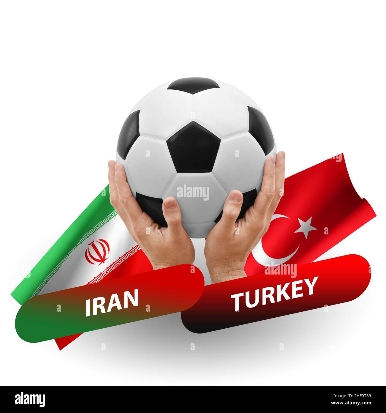 Soccer football competition match, national teams iran vs turkey Stock ...