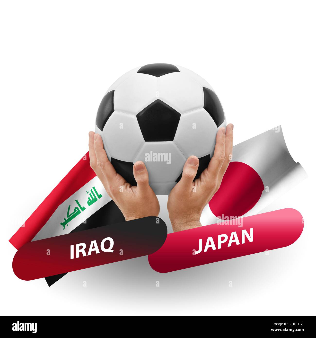 Soccer football competition match, national teams iraq vs japan Stock ...