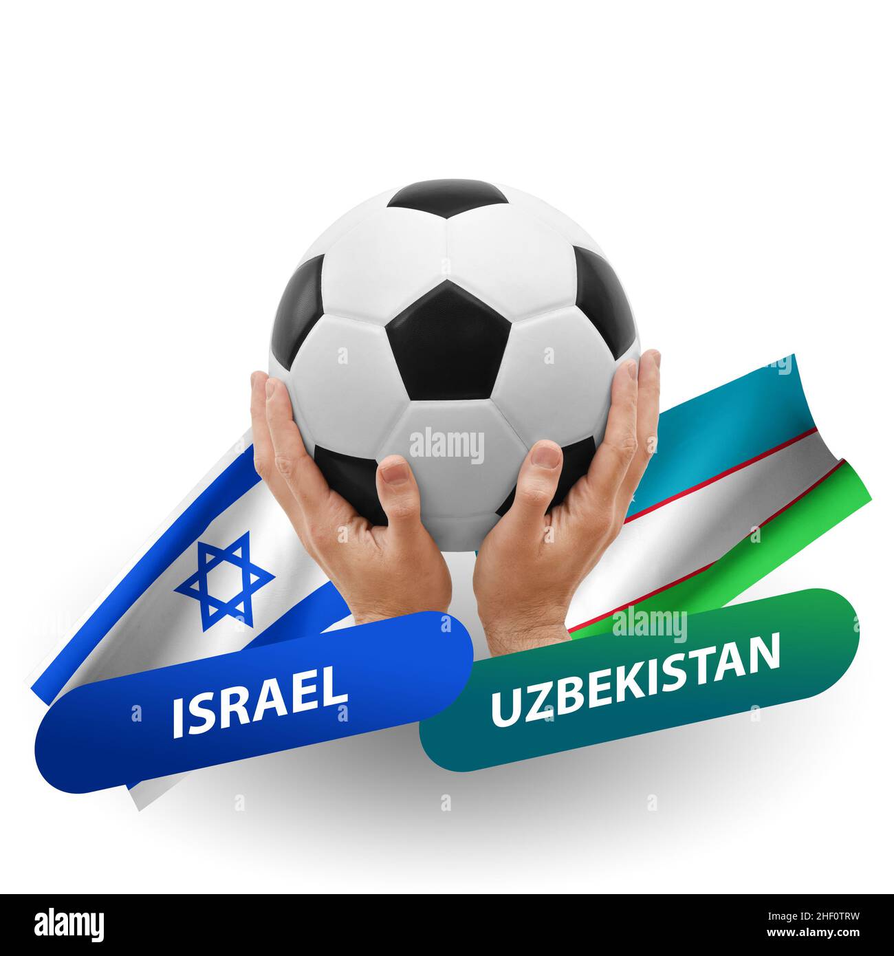 Soccer football competition match, national teams israel vs uzbekistan ...