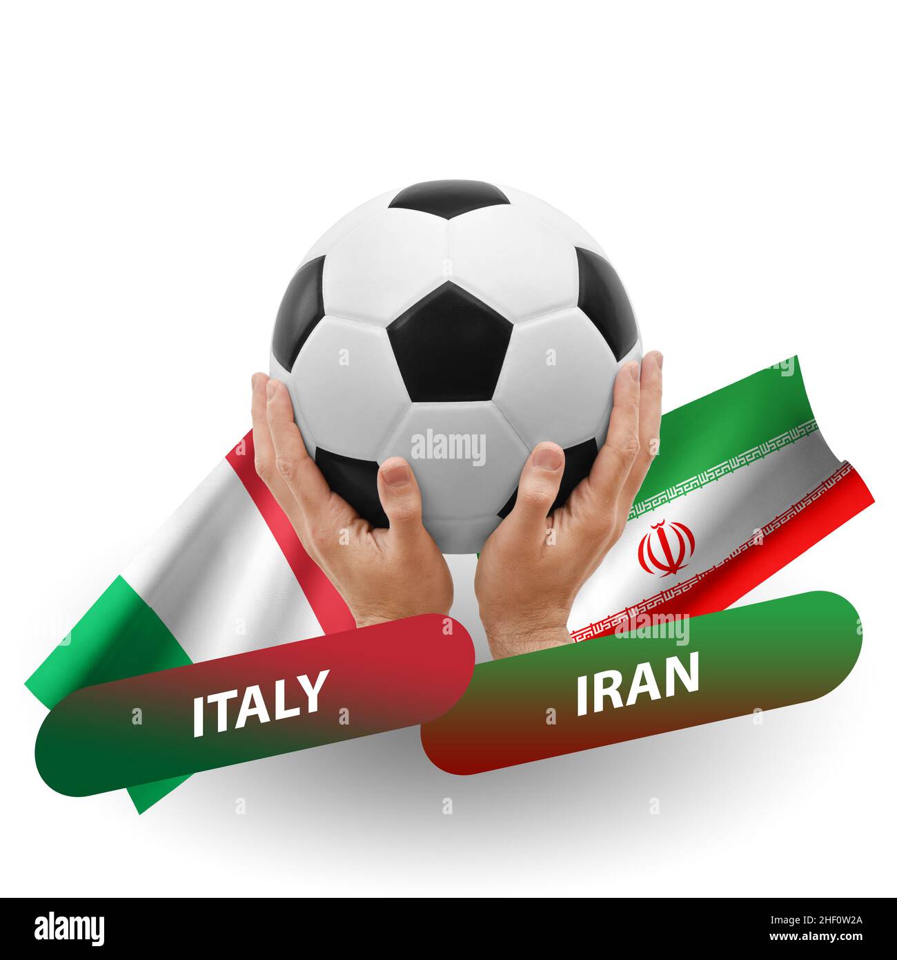 Soccer football competition match, national teams italy vs iran Stock ...