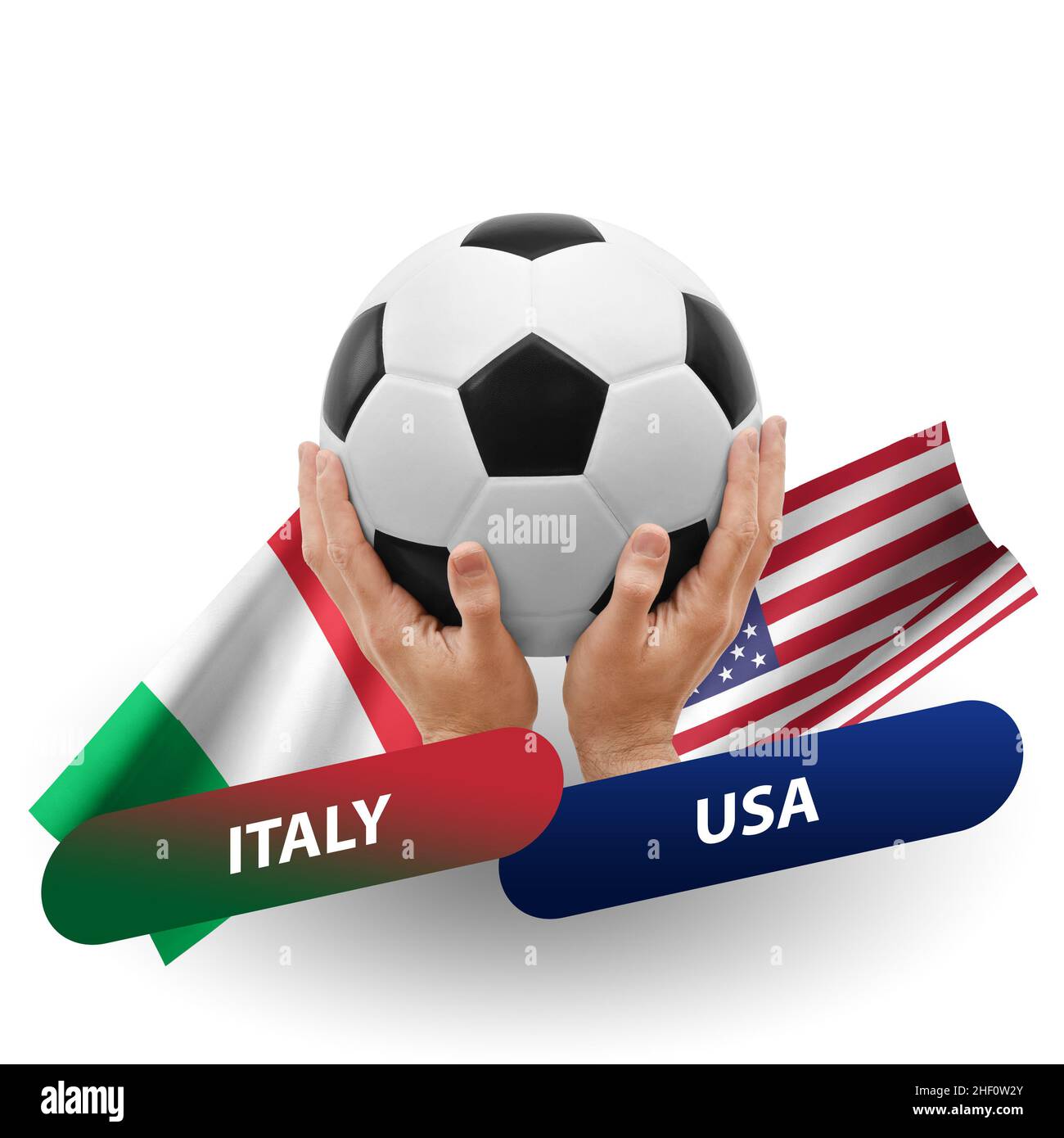 Soccer football competition match, national teams italy vs usa Stock ...