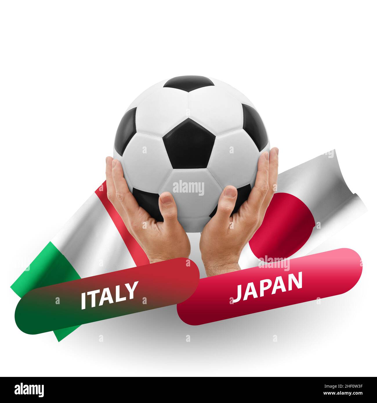 Soccer football competition match, national teams italy vs japan Stock ...