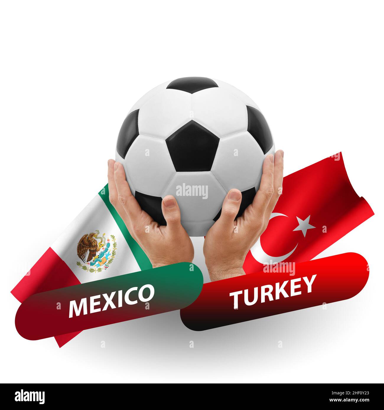 Soccer football competition match, national teams mexico vs turkey ...