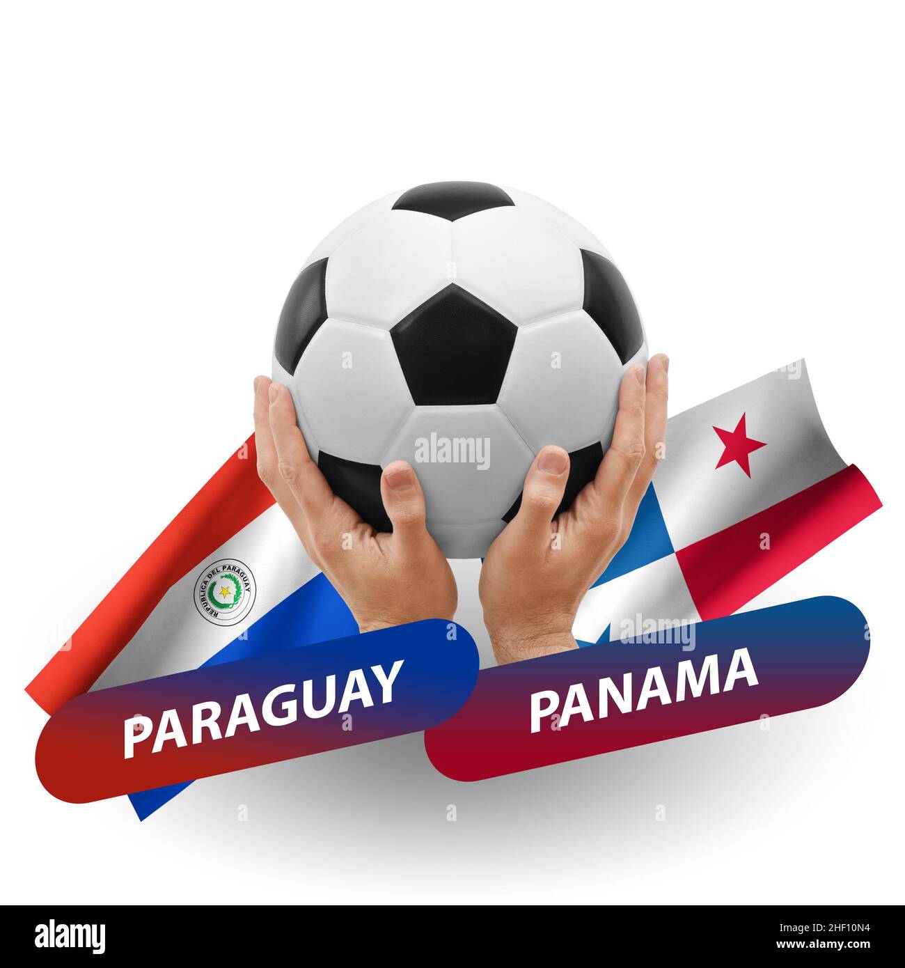 Soccer football competition match, national teams paraguay vs panama ...