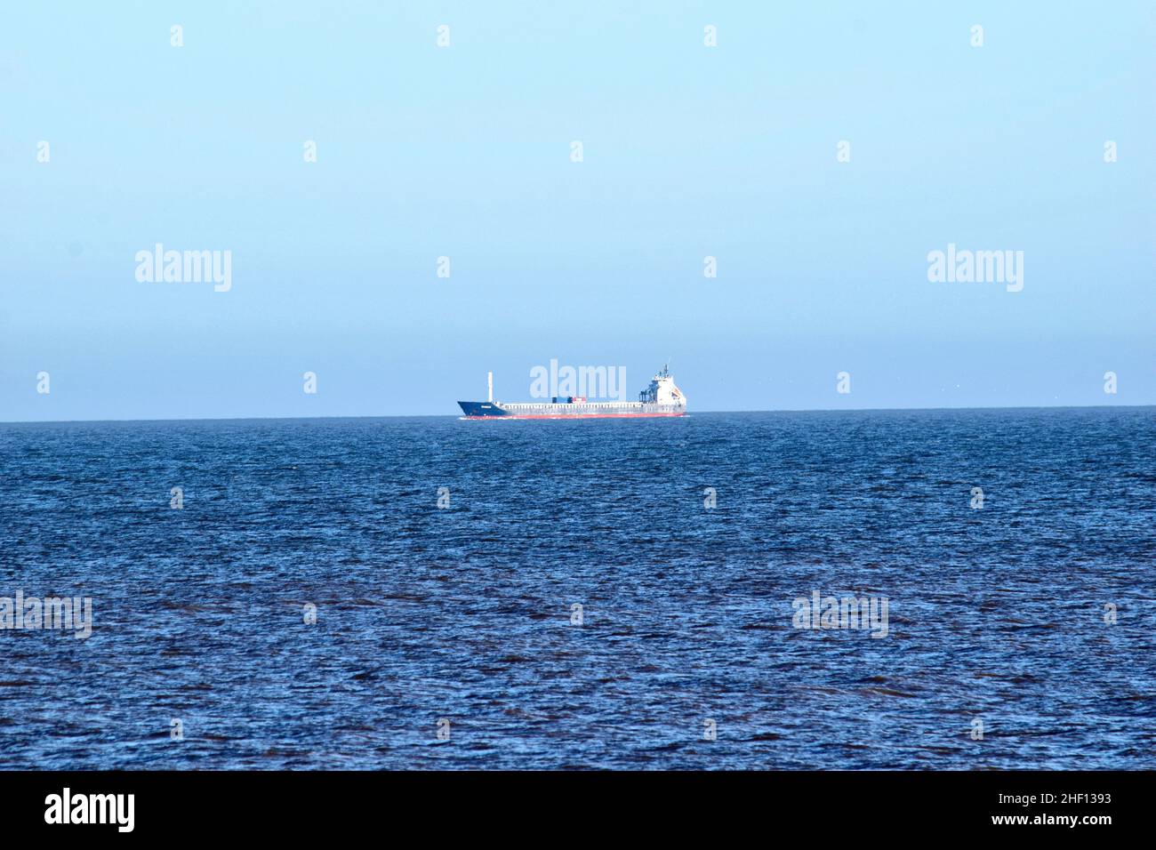 empty container ship, sheringham, norfolk, england Stock Photo - Alamy
