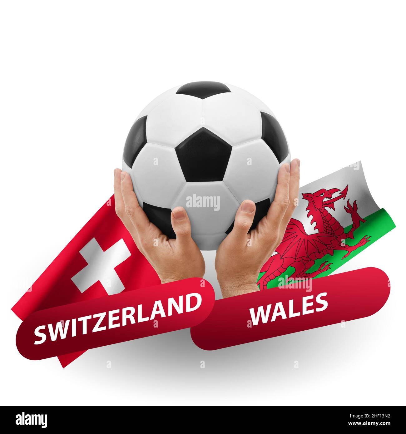 Wales vs switzerland euro hi-res stock photography and images - Alamy