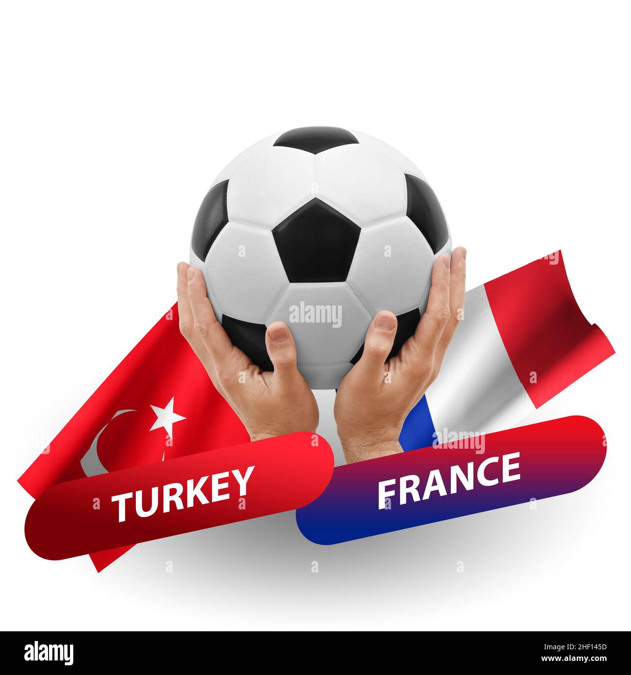Soccer football competition match, national teams turkey vs france ...