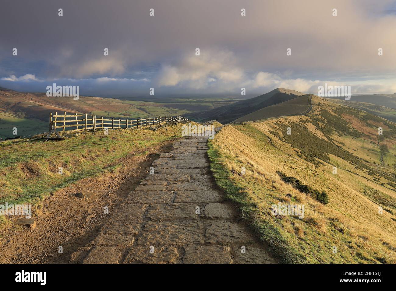 Mam Tor, in the High Peak area of thePeak District National Park, UK ...