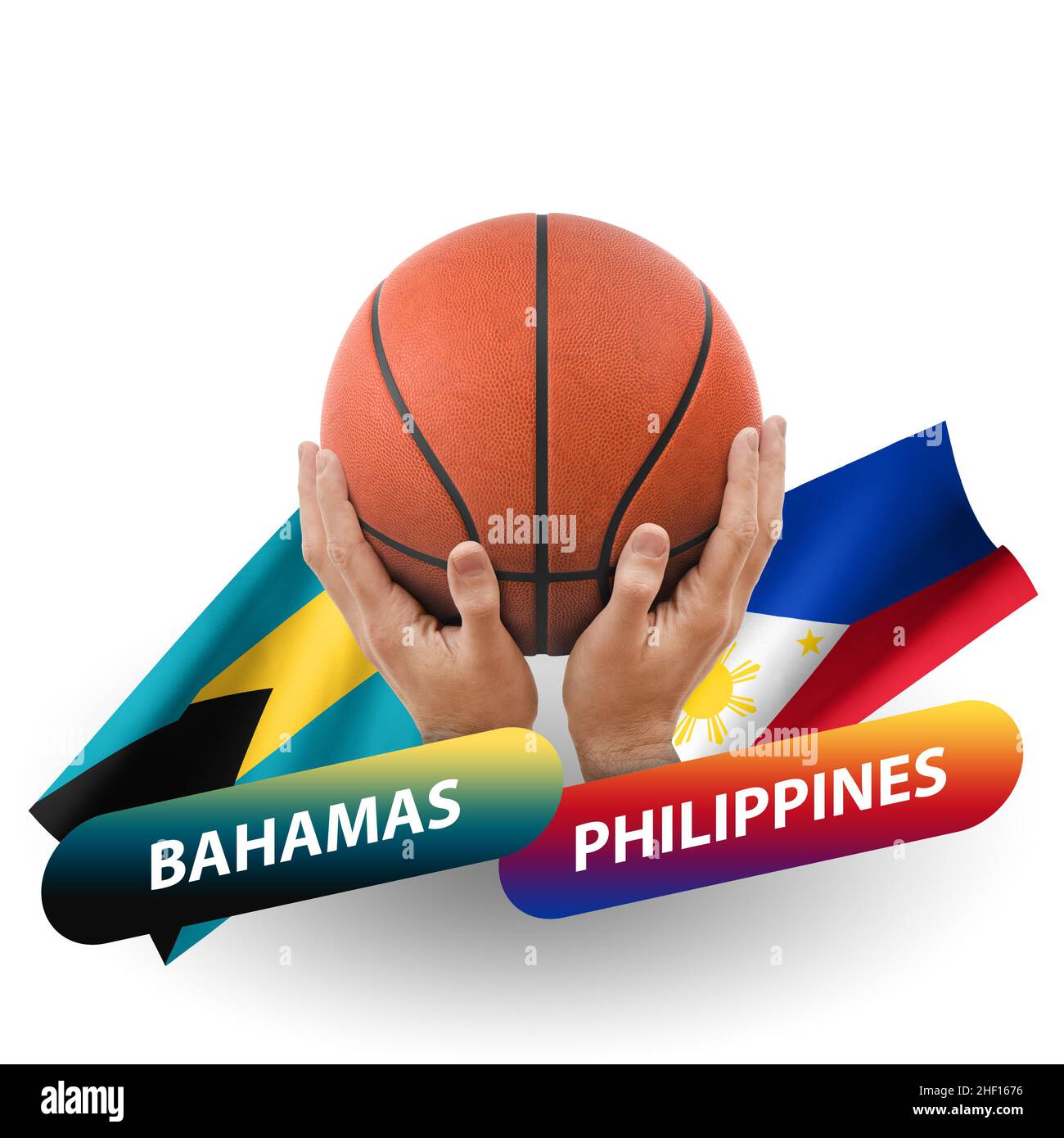 Philippines Flag Basketball Logo